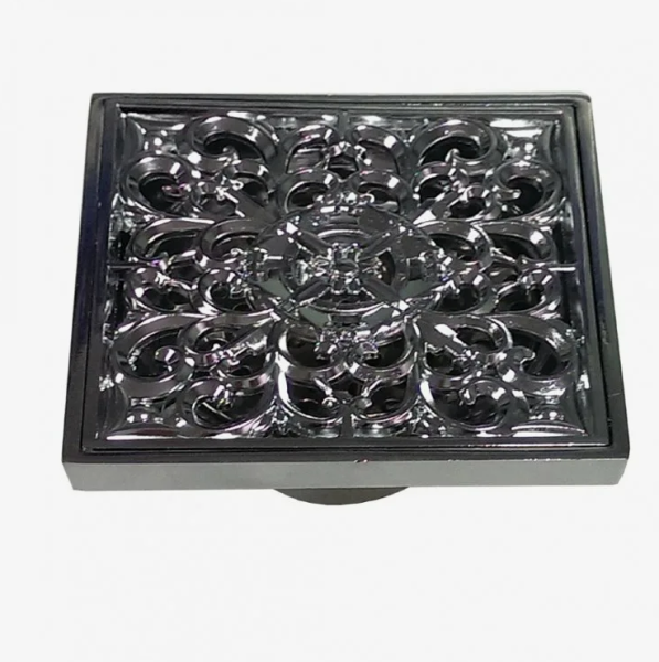 Трап вертикал хром 100x100 Санакс