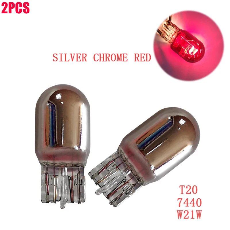 2 шт, автомобисветодиодный светодиодные лампы 12 В/24 В 5 Вт T10/T20 7440/7441/7443/7444 T20 7440 21W Red