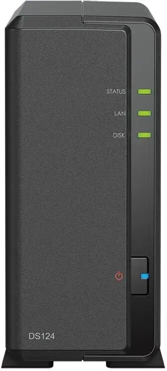Сетевое хранилище NAS Synology DS124 1-bay настольный RTD1619B