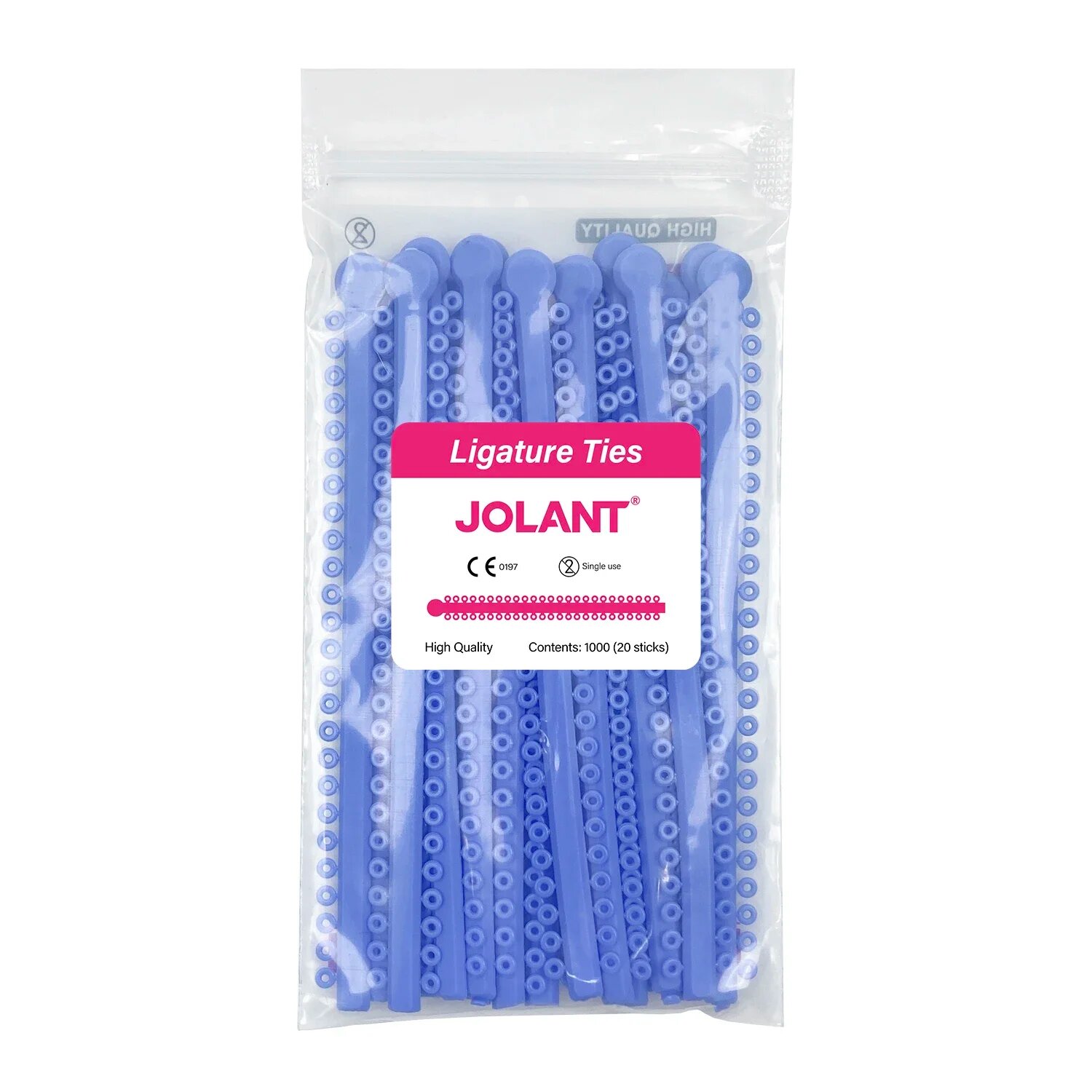 JOLANT Лигатурные стяжки No.45-Lake Blue, 20 шт
