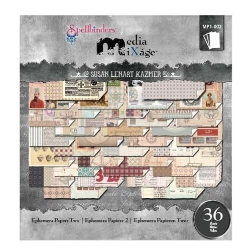 Бумага для скрапбукинга Spellbinders "Ephemera" №2, 30,5х30,5 см