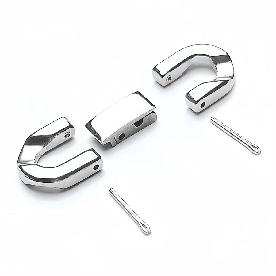 Заключения для кубинской цепочки, нержавеющая сталь, 10mm