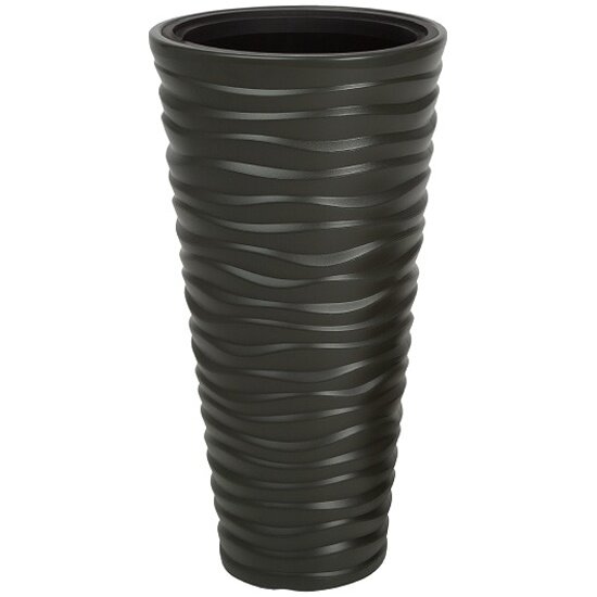 Кашпо для цветов Prosperplast SAND SLIM DPSA400-405U серый 2 предмета 18 и 45л