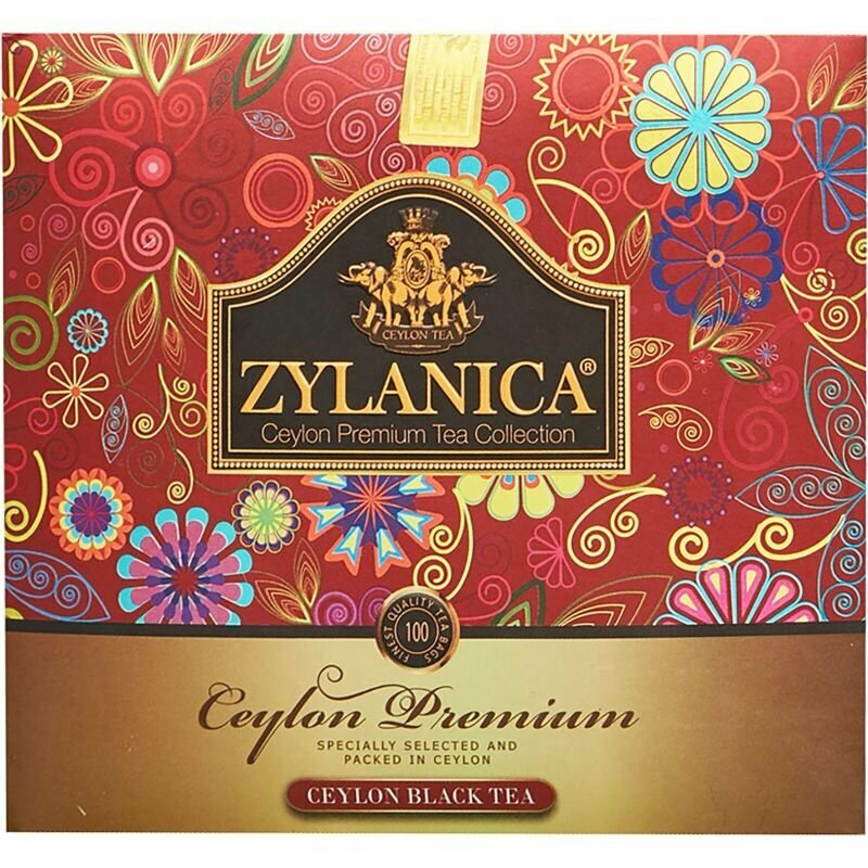 ZYLANICA Чай черный, Ceylon Premium Collection, 100 пакетиков