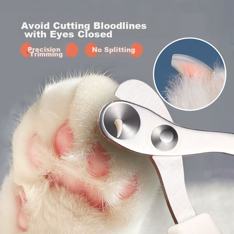 Huanchong Pet Nail Clippers, Cat Claw Trimmer, Pet Nail Scissors, Kitten And Puppy Nail Clippers, Anti-Injury Blood Line Special Tool