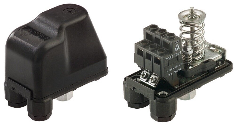 Реле давления Italtecnica / Италтехника PM5G14 для насосной станции, пластиковый корпус, 1/4 дюйма, 1-5бар / водоснабжение