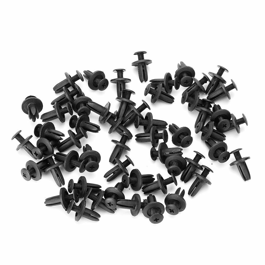 50 шт зажимы отделки двери 6 мм для Honda Toyota