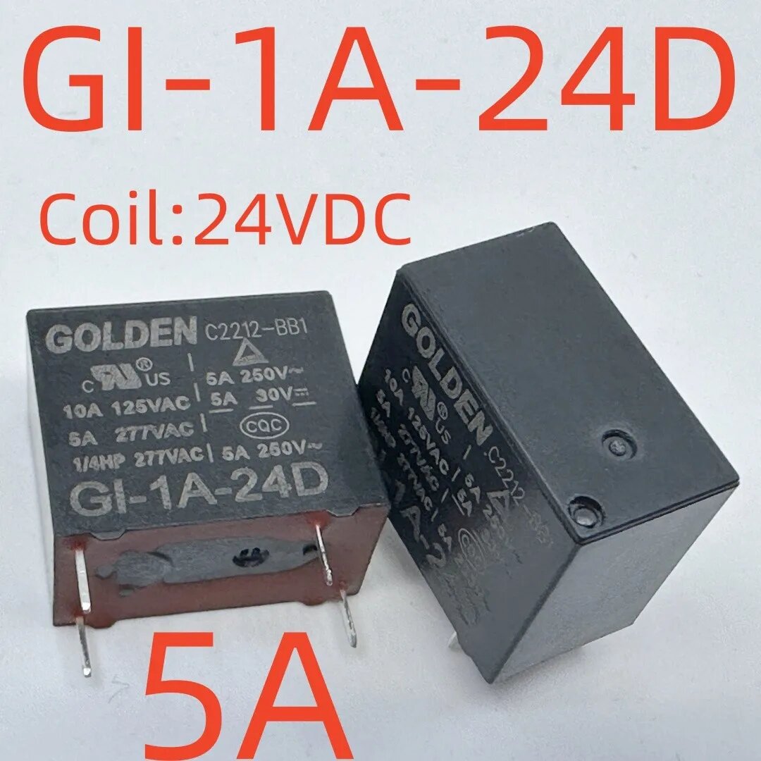 Реле GI-1A-12DT GI-1A-5DH GI-1A-12D GI-1A-12LHT GI-1A-24D (32F-1A-5V/12V/24V-5A/10A) 4 контакта — фото 1