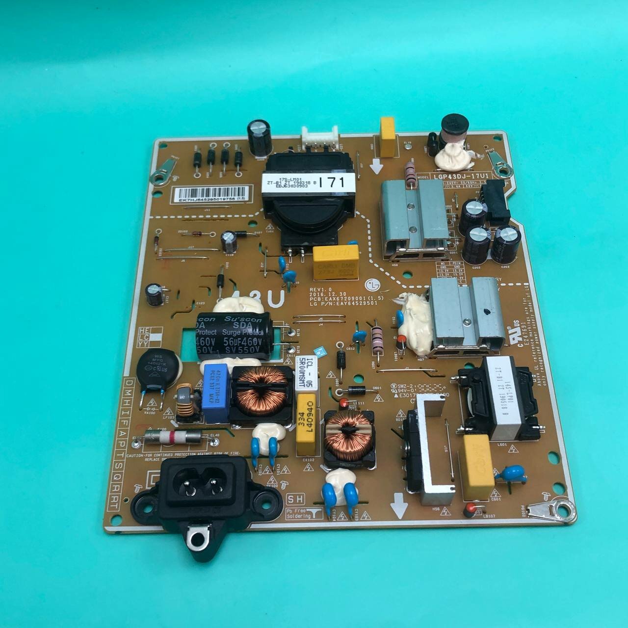Блок питания LGP43DJ-17U1 EAX67209001 (LG 43UK6300PLB)