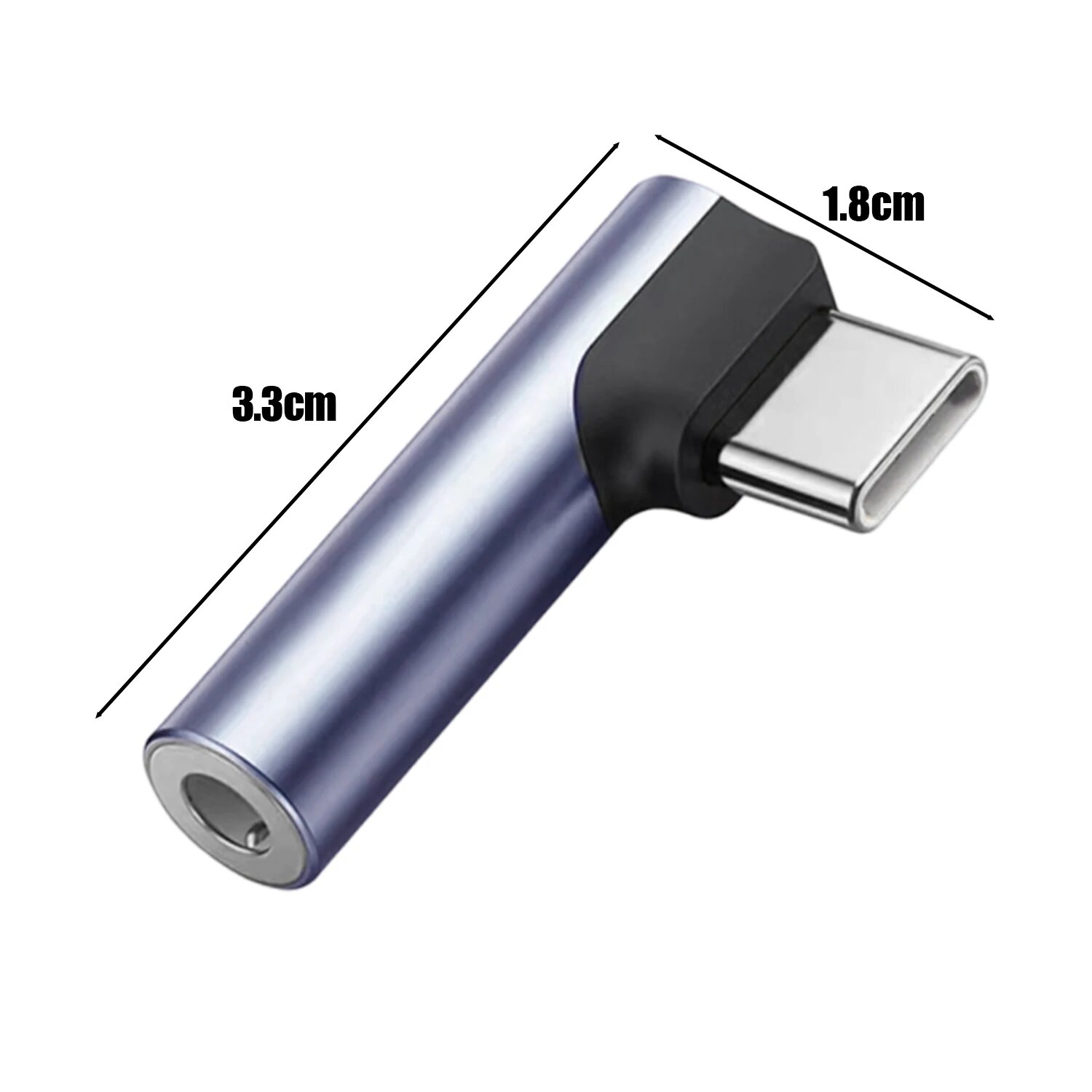 Аудиоадаптеры USB C на 3,5 мм, тип C на 3,5 мм Aux Jack, женские прямоугольные конвертеры для наушников для IPhone 16 15 ProMax Samsung 1PCS