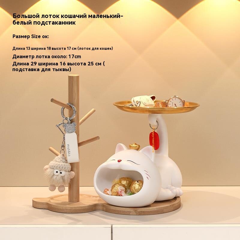 Конфетница "Конфетница", смола, подарочная, в форме кота,