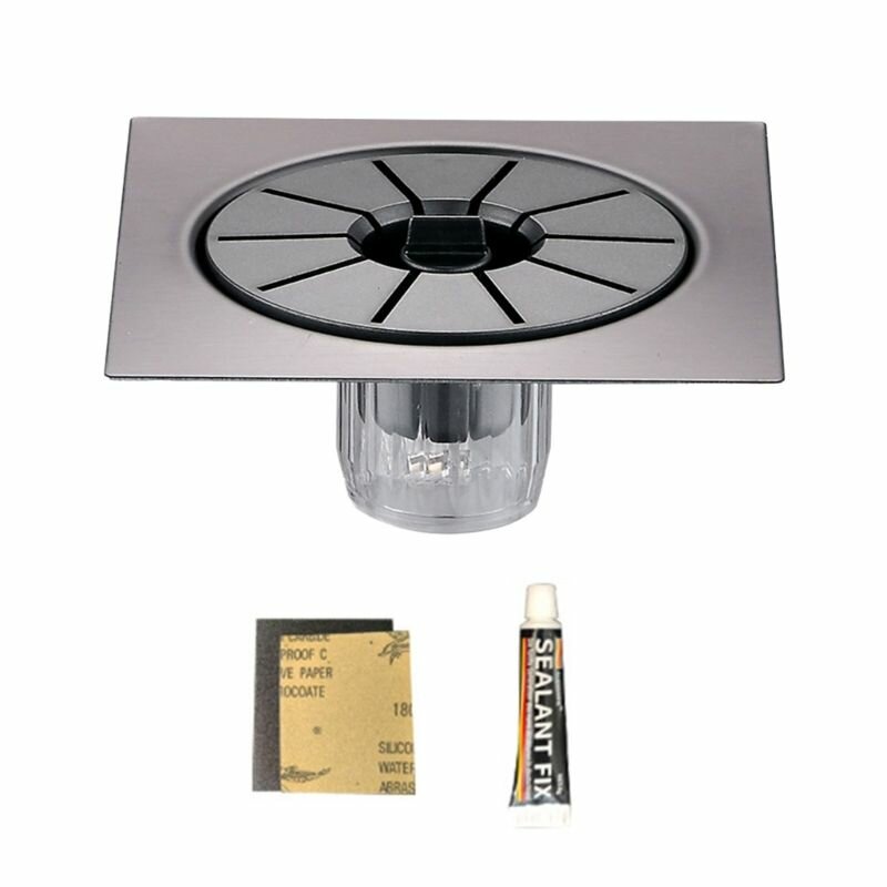 Магнитный самозакрывающийся слив в пол предотвращает запах и обратный поток воды. Простая установка. Подходит для ванной комнаты, гостиницы, путешествий.