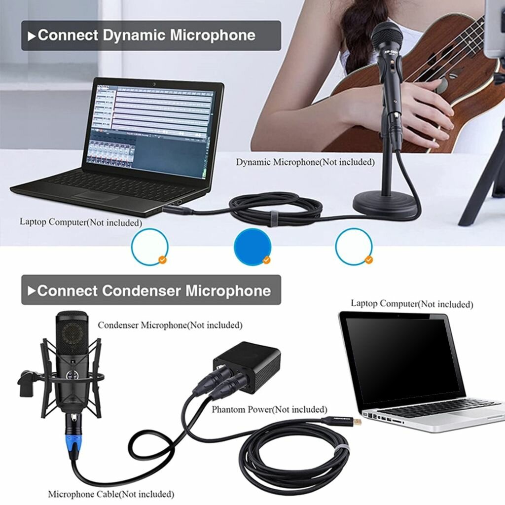 USB-кабель для микрофона 3Pin — фото 1