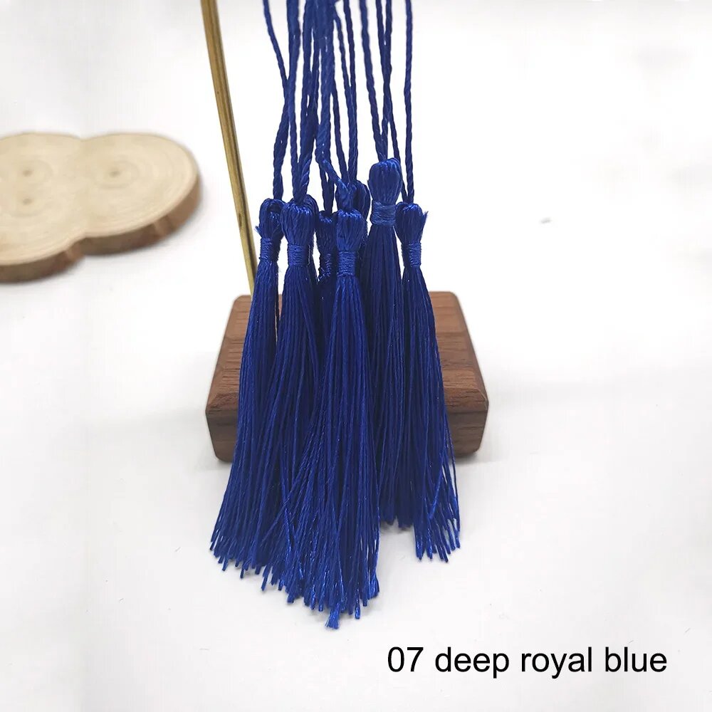 20 шт. кисточек из полиэстера, синий, 07 deep royal blue