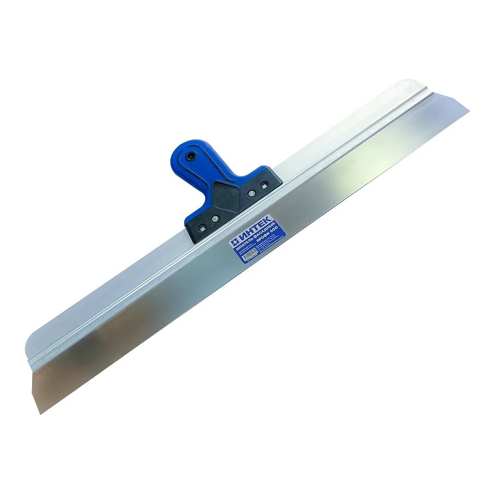 Интек Шпатель фасадный профи 600мм из нерж. стали с двухкомпонентной ручкой 20720 10122-600