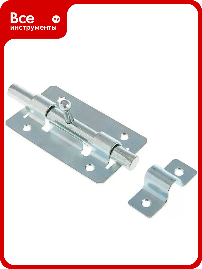 Дверная, Tech-Krep/Zitar, задвижка Tech-Krep/Zitar 8 оцинкованная -пакет 138877, планки и ригеля