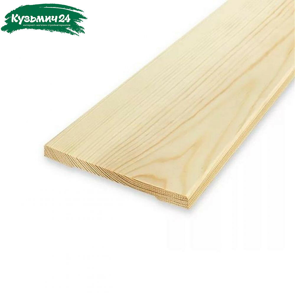 Наличник гладкий прямой, Хвойные породы, 20х90х3000 мм, деревянный, для двери, 1 шт.