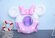 Детский надувной круг Minnie Mouse 65 см, от 1 до 6 лет, до 25 кг, розовый, белы...