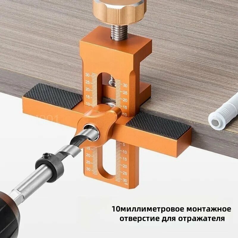 Монтажный зажим для деревообрабатывающего шкафа 2-в-1 для монтажа двери с быстрым позиционированием панели с отскоком