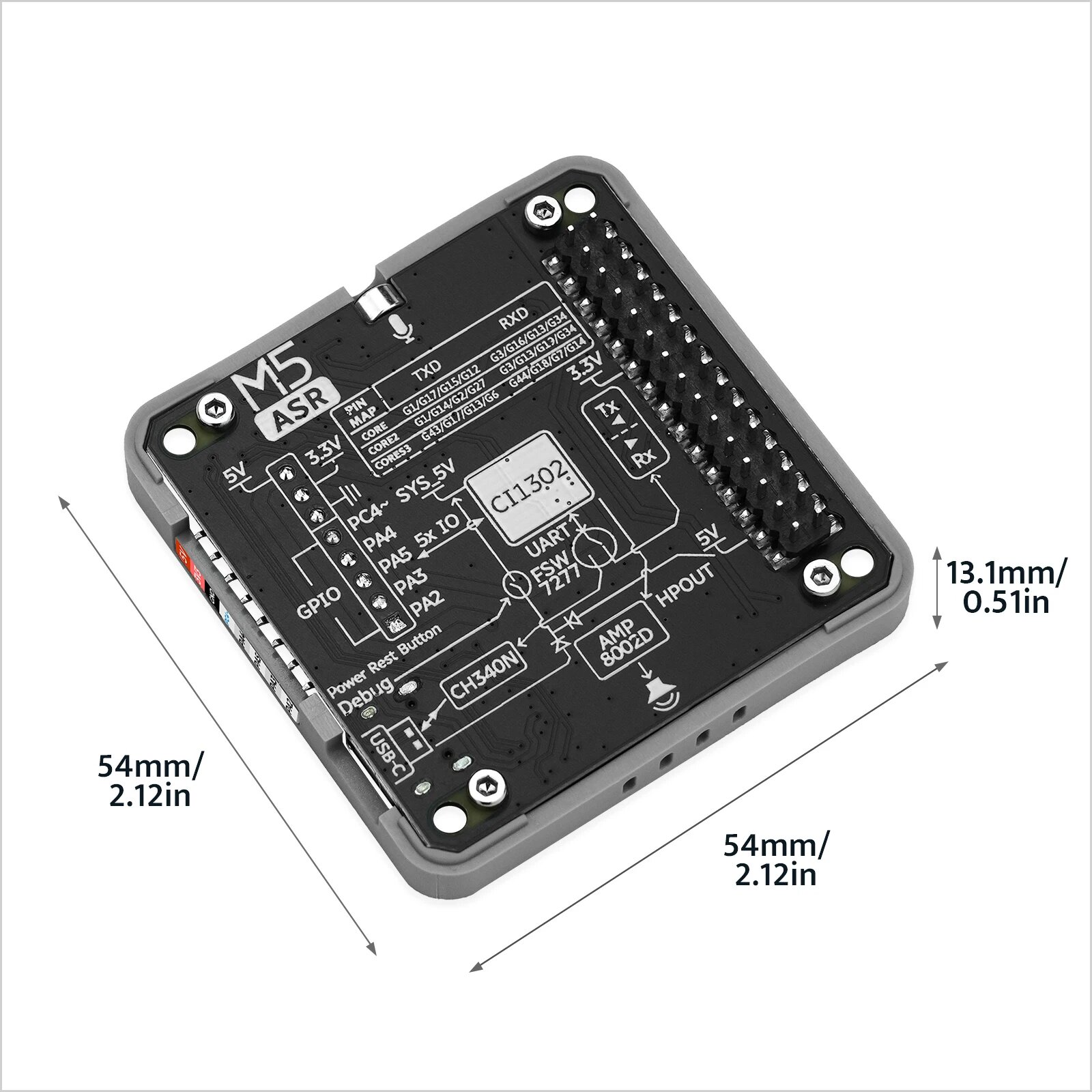 Модуль ASR M5Stack CI1302 — фото 1