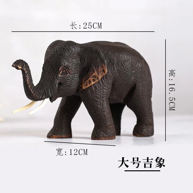 Деревянный слон ручной работы Large Size