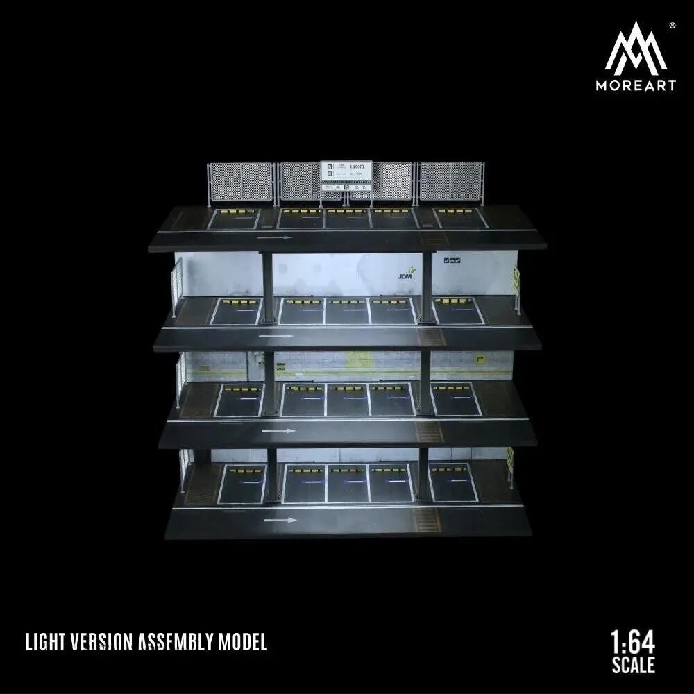 MoreArt 1:64 Гараж в стиле стальной рамы легкая версия Модель сцены