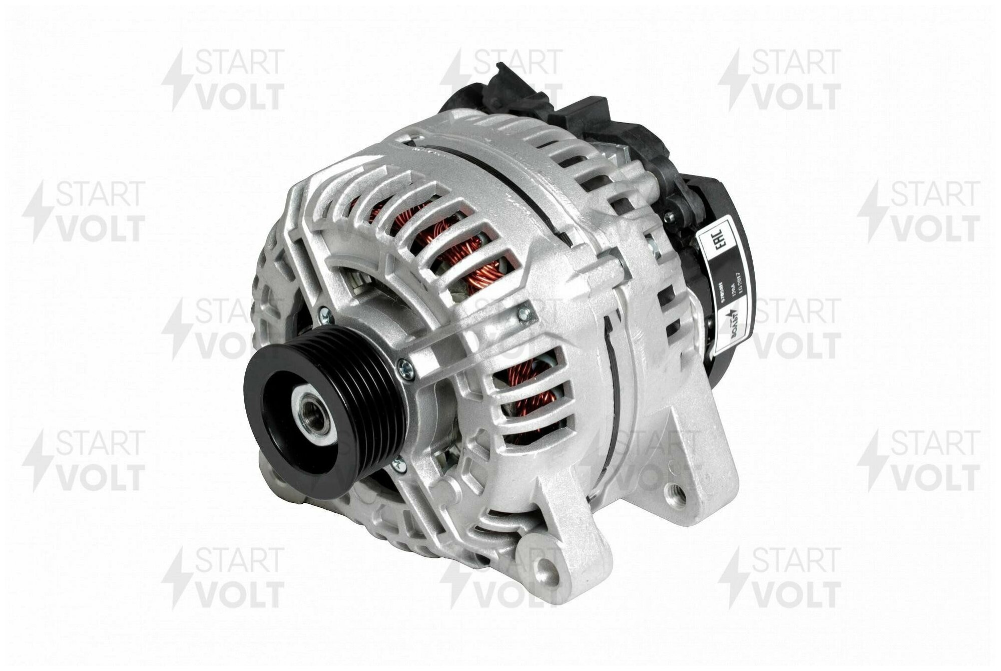 Генератор для а/м Peugeot/Citroen 307 (00-)/206 (00-)/С4 (04-) 1.4i/1.6i 120A (LG 2017), STARTVOLT LG2017