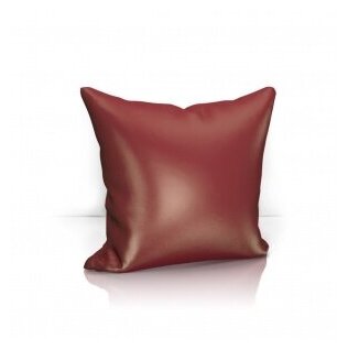 Декоративная подушка 40х40 см, Авери, бордовый, тканевая со съемной наволочкой Kauffort