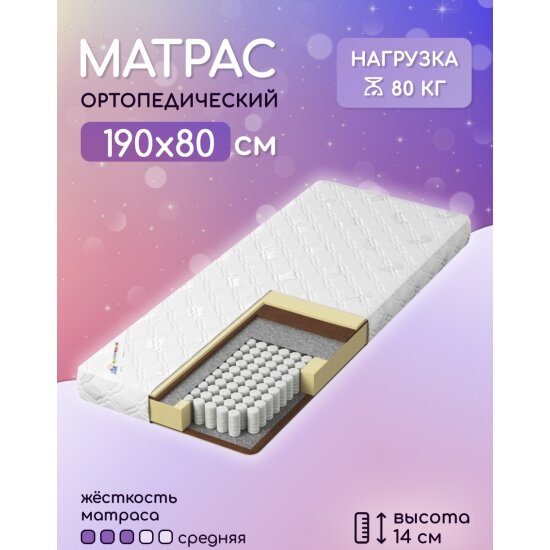 Матрас Капризун Дрим Хард ППУ 80х190х14 см