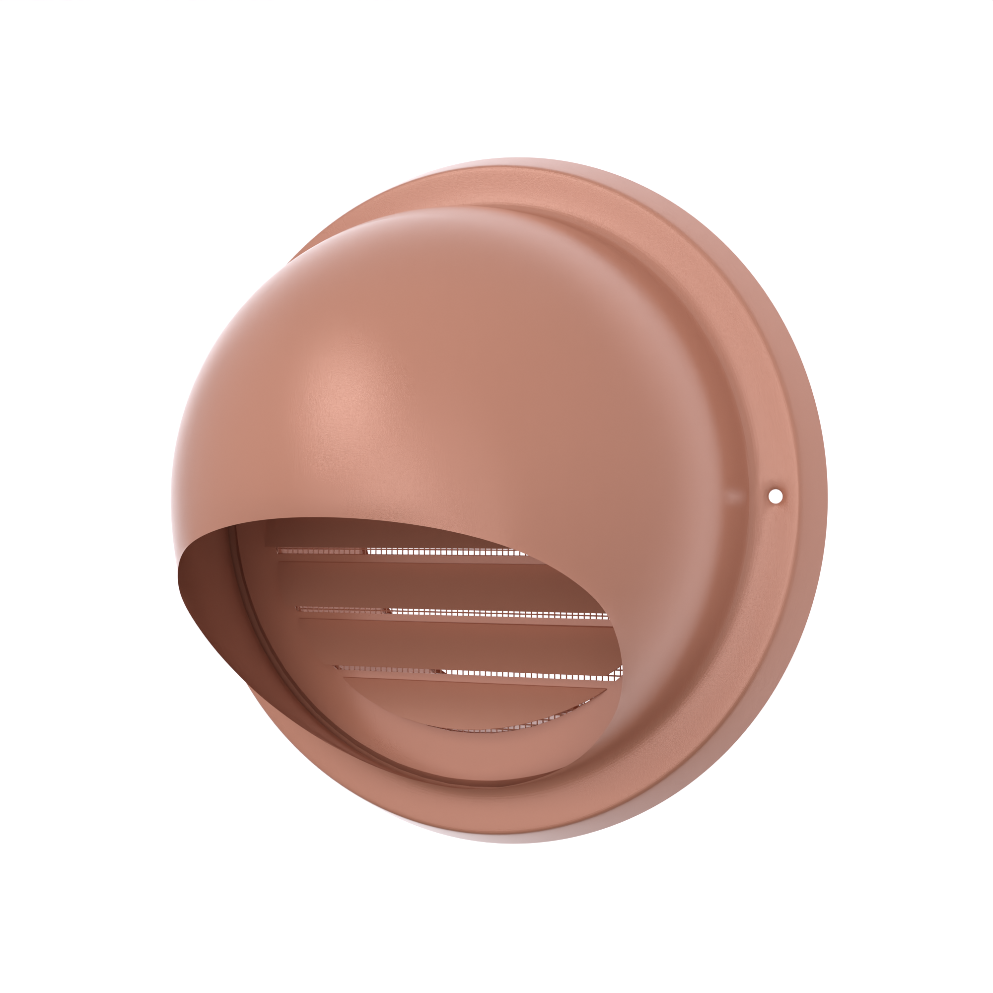 Выход стенной металлический D100 мм RAL3012 бежевый-красный матовый