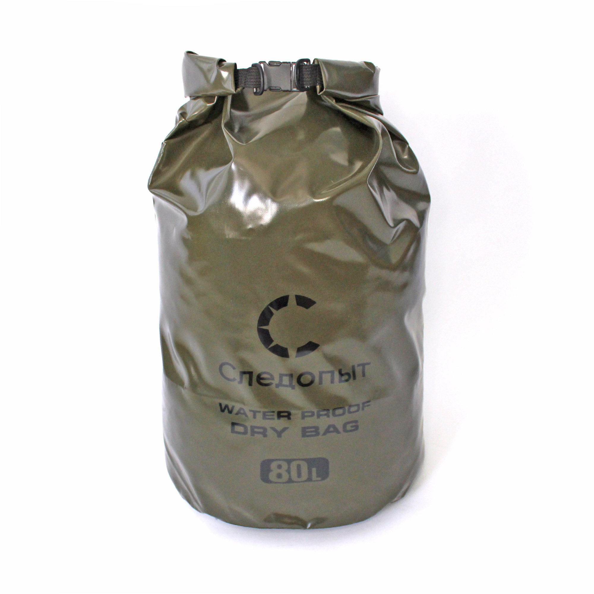 Гермомешок следопыт - Dry Bag без лямок, 80 л, ПВХ, цв. Хаки