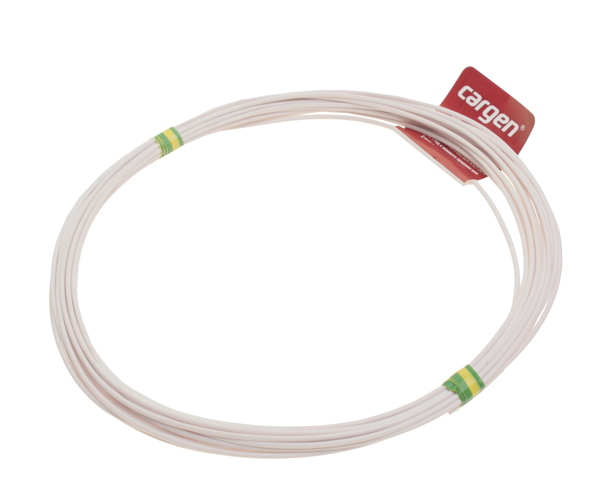 Провод монтажный пвам 10м (сечение 1.0 кв. мм) белый CARGEN