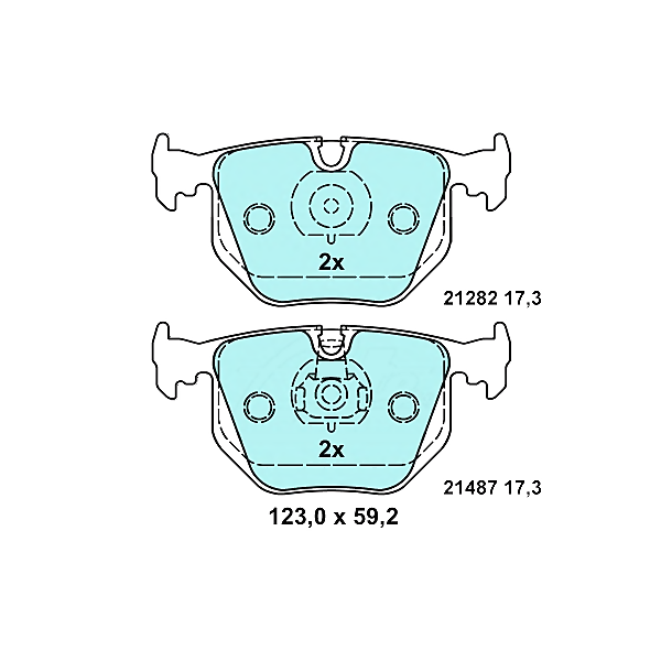 ATE 13.0470-7079.2 (34112180421 / 34211163324 / 34211163326) колодки тормозные дисковые ceramic