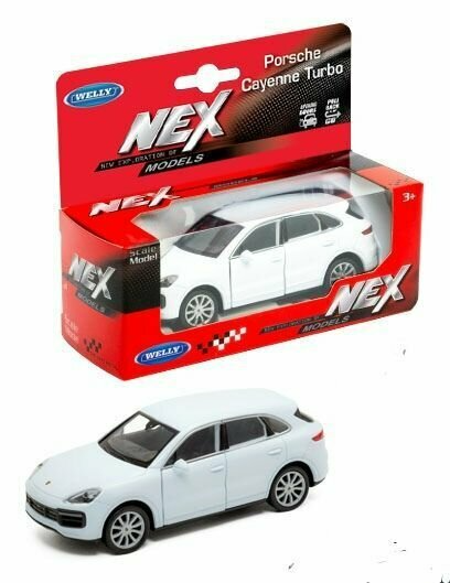 Машинка Welly Porsche Cayenne Turbo 1:38 белый 43773W