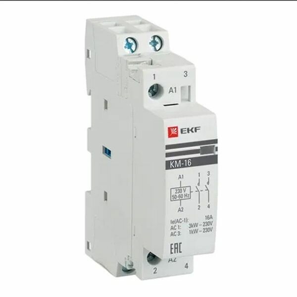 Контактор 16А 230VAC КМ NО+NC