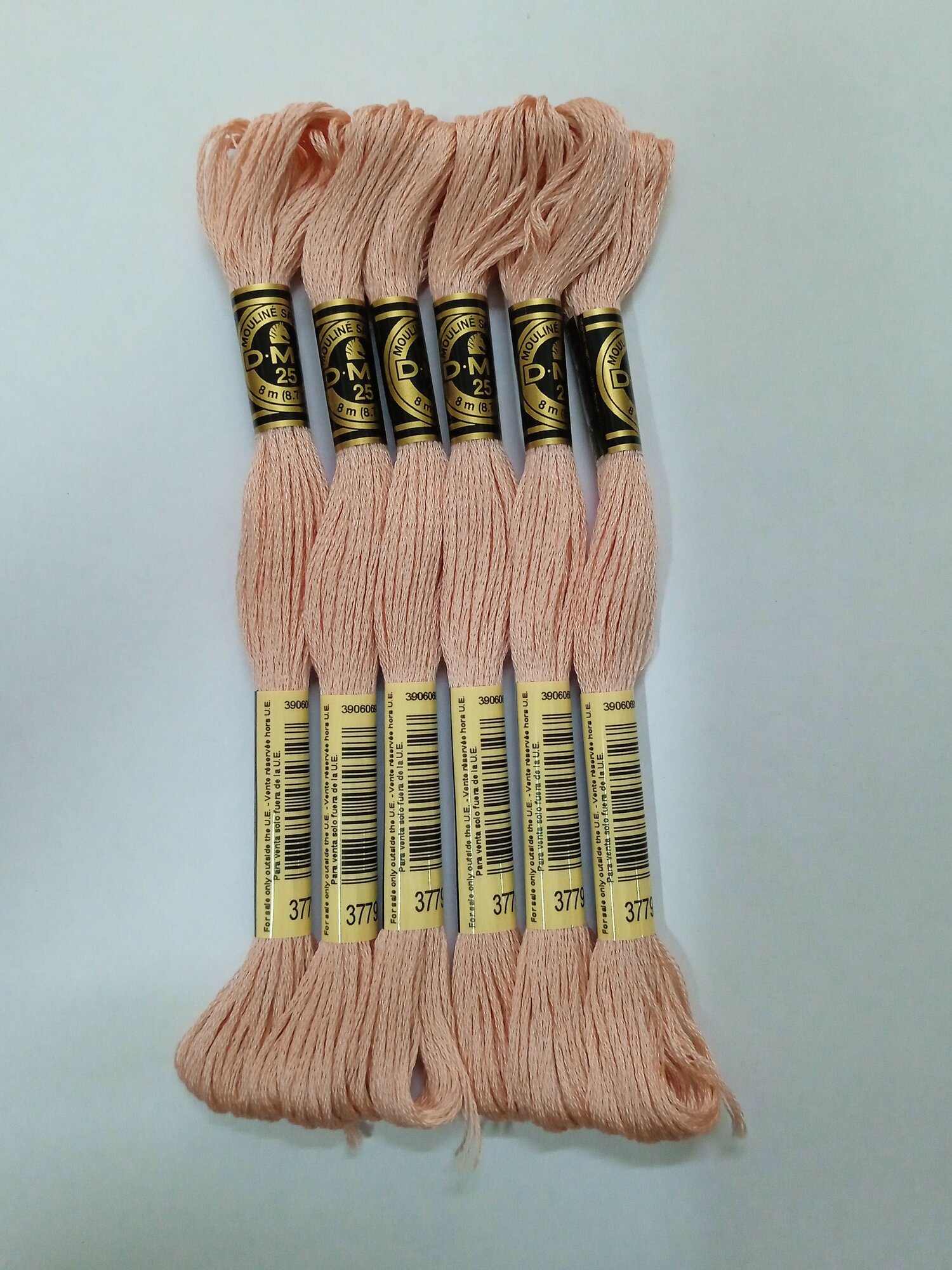 Набор ниток мулине, 8 м, 6 шт DMC-3779_6