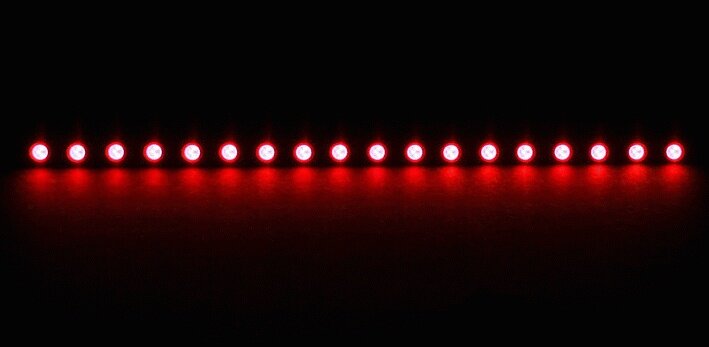 Светодиодная лента Nanoxia Rigid LED 20 см, на жесткой основе, красная, SMD5050, яркая, для ПК