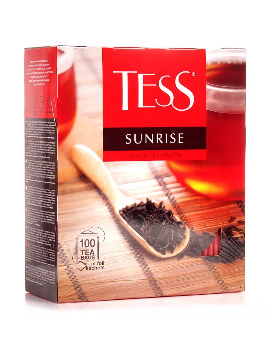 Чай Tess Sunrise чёрный 100пак