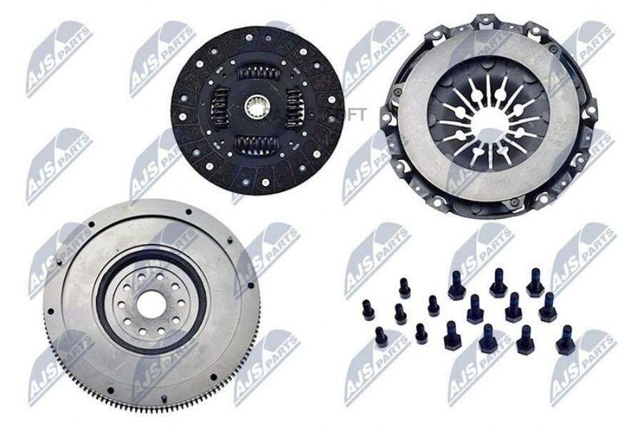 NTY Кпл сцепления с одномассовым махови, opel eng. 2.0dti 8v/16v astra g