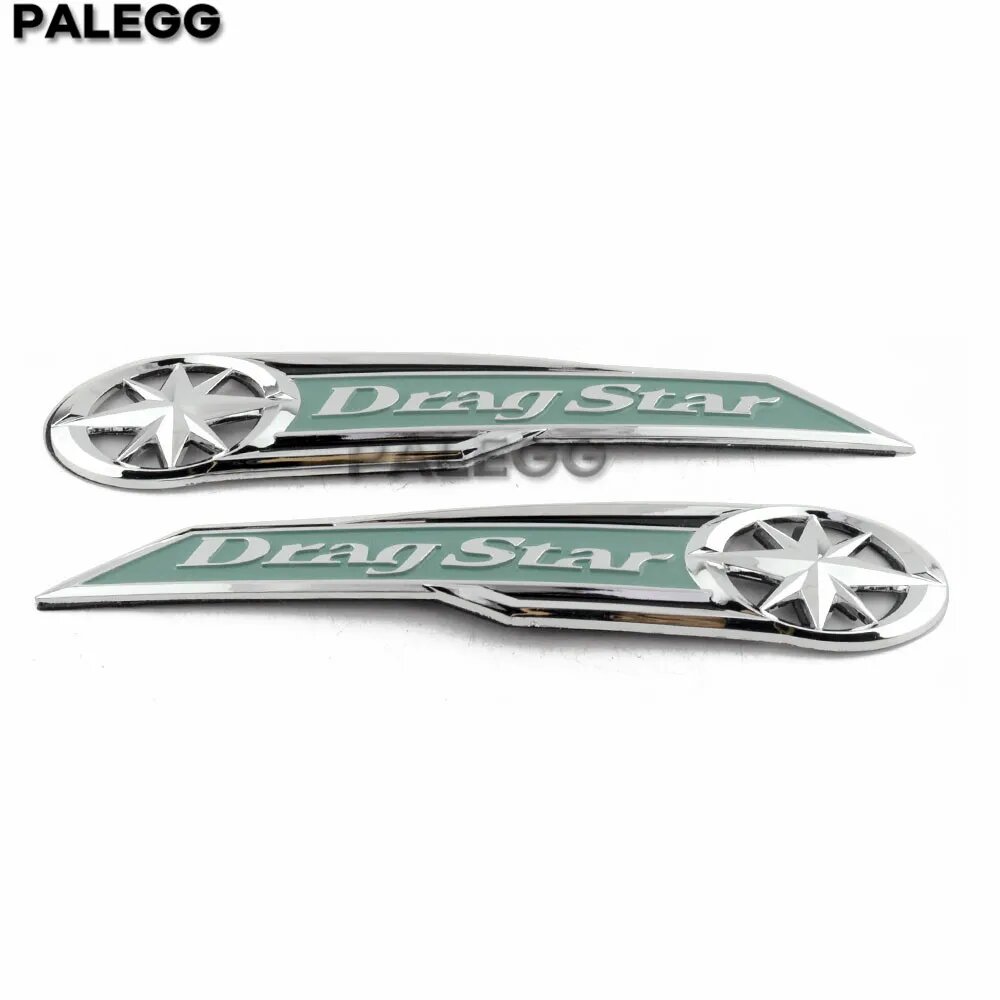 Классическая Серебряная наклейка Dragstar на бензобак эмблема Drag Star Наклейки для Yamaha Vstar XVS XV 400 650 XV400 XVS400 1100