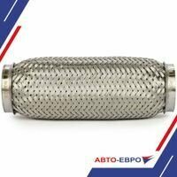 Гофра глушителя с внутренней оплеткой, трехслойная, Размер 40 100 ММ, Китай (TIXONA) #40100