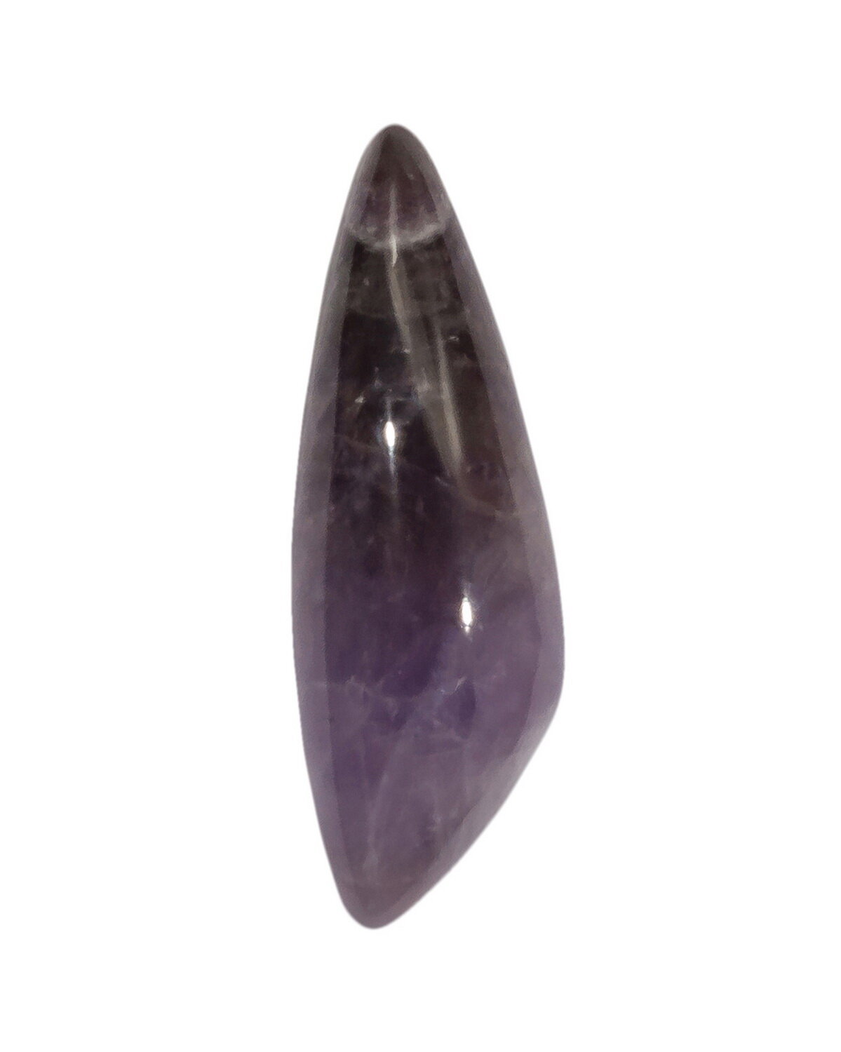 Кабошон из минерала Аметист, натуральный камень, размер: 37х13х7 мм.