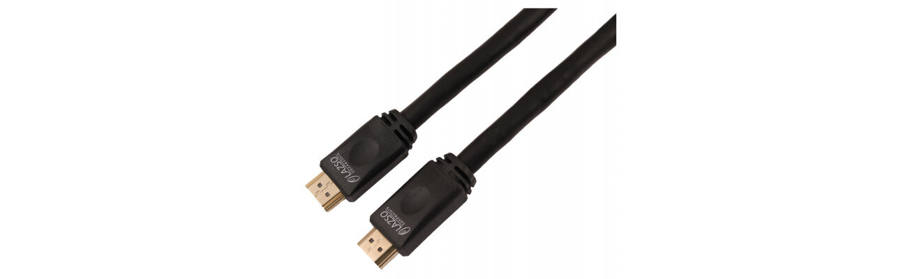 Кабель LAZSO WH-111 HDMI (m)/HDMI (m), ver 1.4, позолоченные контакты, 35м. черный (WH-111(35M))