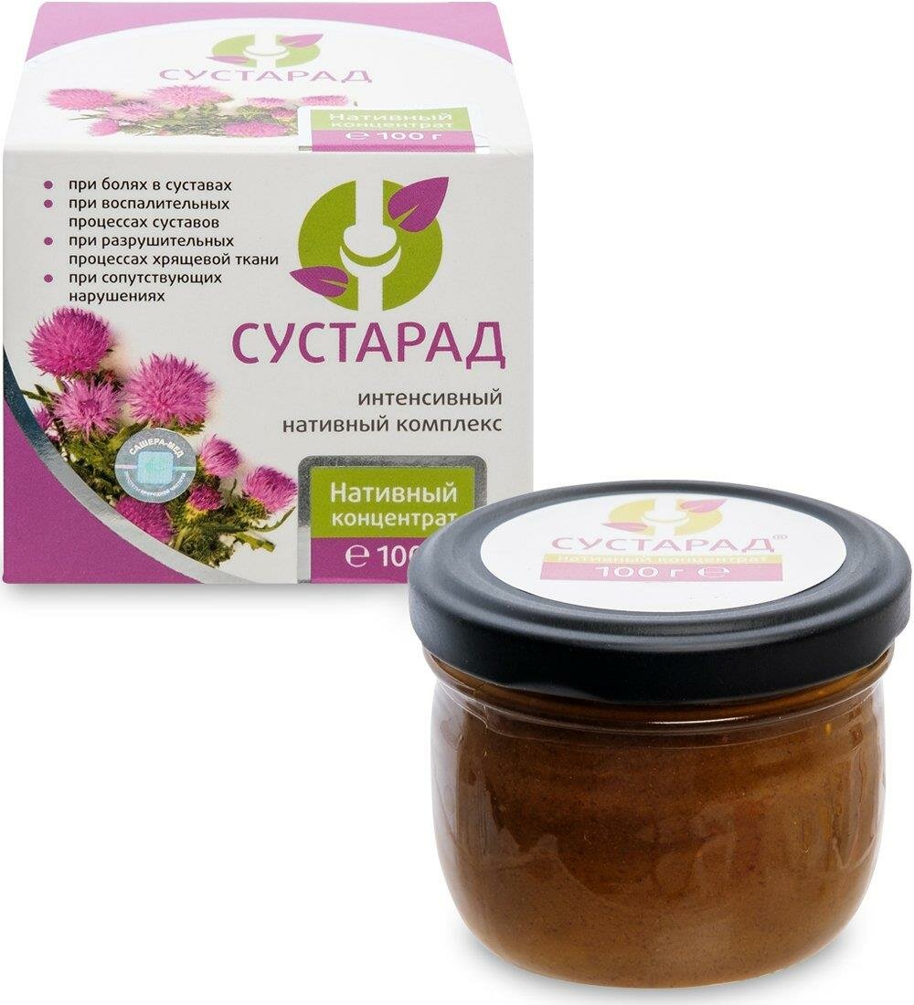 Сустарад Концентрат пищевой на основе растительного сырья, 100 г A2128199 Сашера-Мед