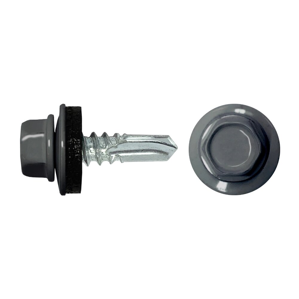 Кровельные саморезы по металлу FIXBERG 5,5х19 мм 70 шт RAL7024