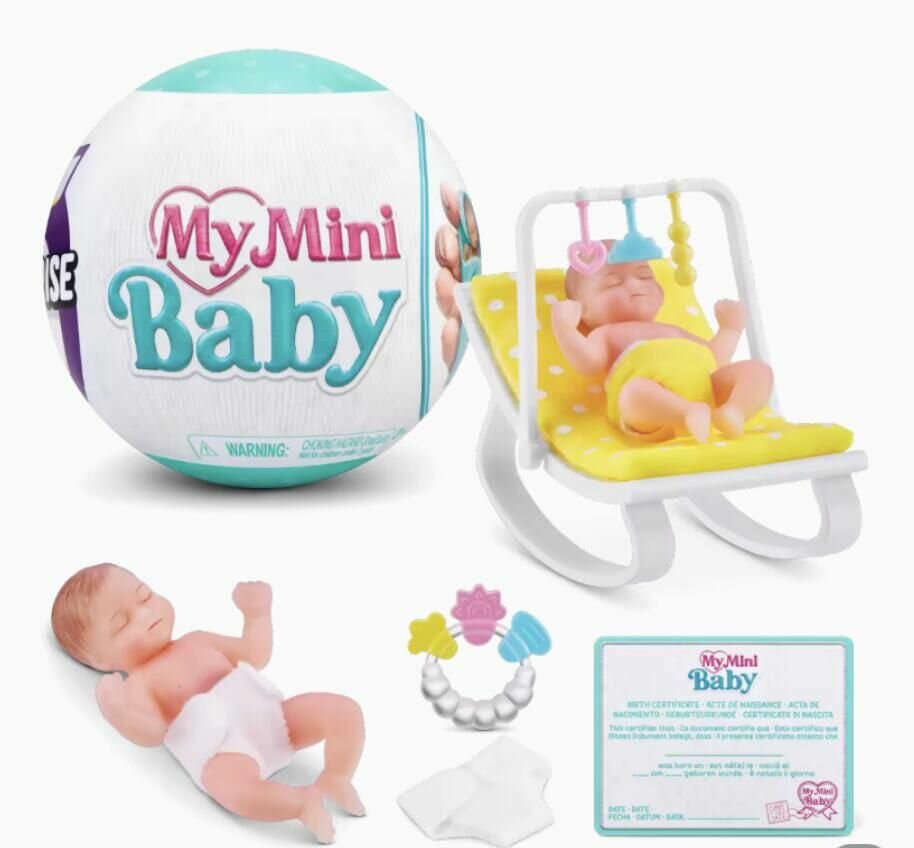 1 мяч my mini baby zuru Коробка с сюрпризом*1 Новый детский мяч zuru