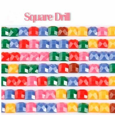 Huacan набор страз для алмазной живописи 447 цветов Розовый, 50 bags, Square Drills