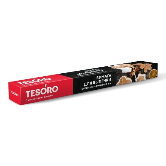 Бумага Tesoro Посуда для выпечки Tesoro силиконизированная 38 см, 8 м (PAP013808)