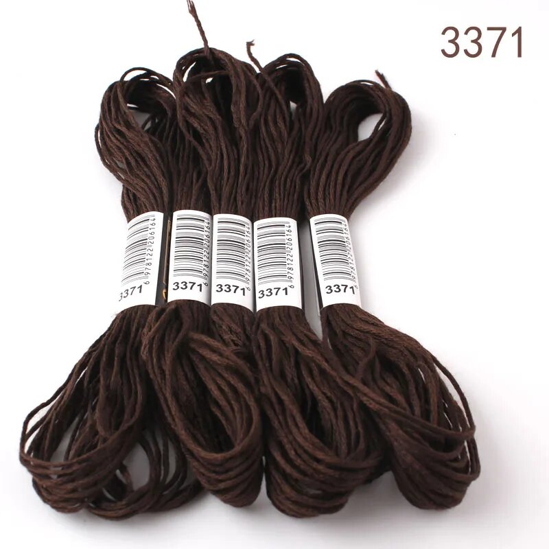 Нитки для вышивки крестиком DMC, полиэстер, 10 шт. 3371