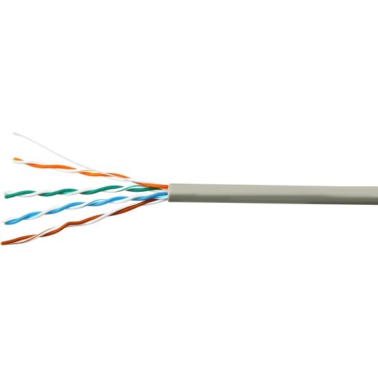 Кабель Skynet Standart UTP indoor 4x2x0,48, медный, FLUKE TEST, кат.5e, однож, 305м, серый